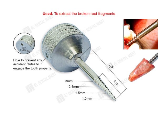 Buy Premium Non Flex Posterior Root Extraction Screw Online in Pakistan
