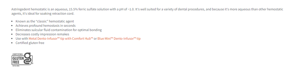 Buy Ultradent's Original Astringedent Ferric Sulfate Online in Pakistan